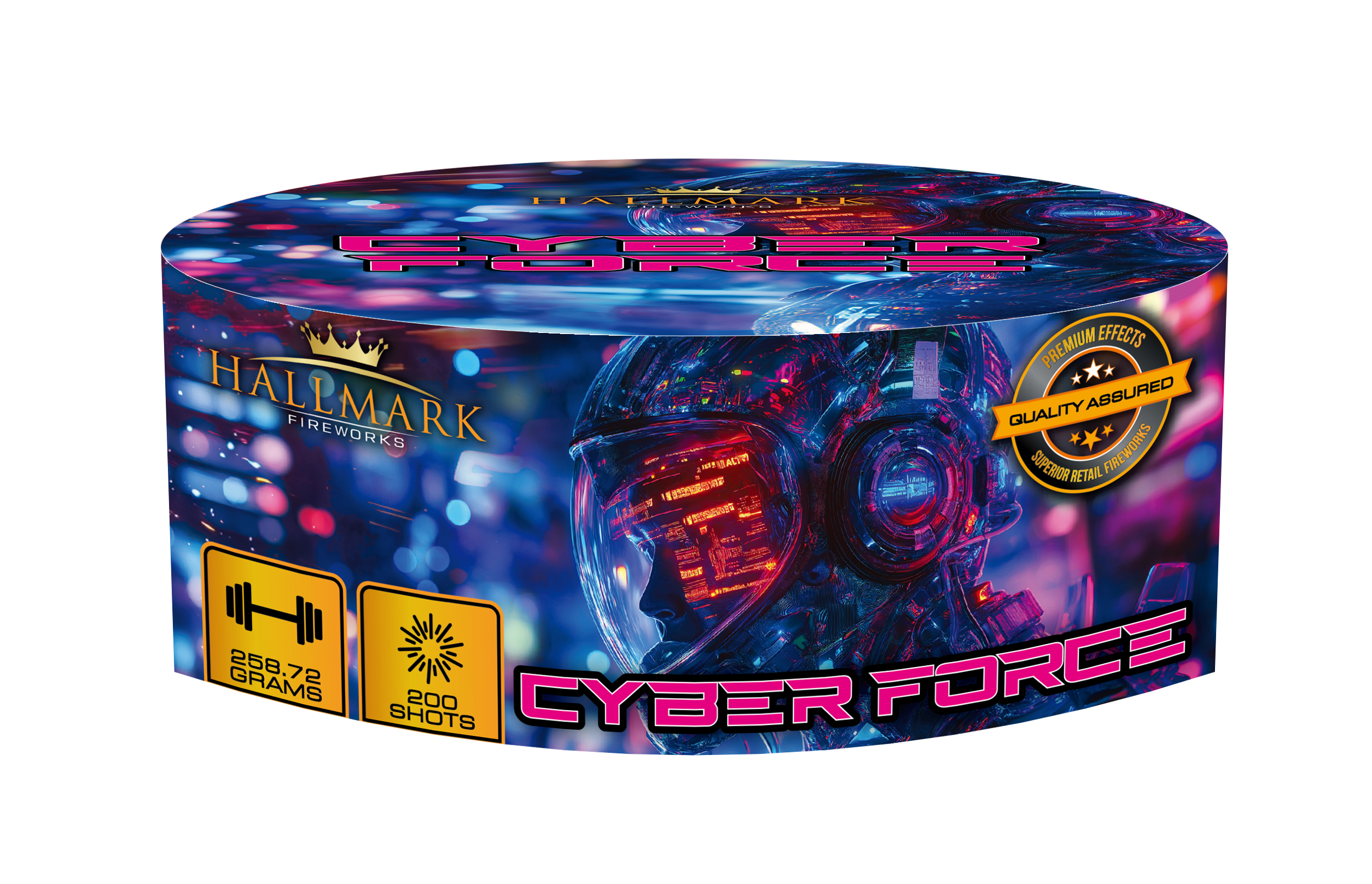 Cyber Force 200 Shot Barrage – Discount Fireworks Hull