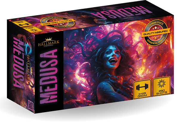 Medusa 250 Shot Compound Firework – Discount Fireworks Hull